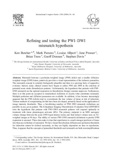 (PDF) Refining and testing the PWI–DWI mismatch hypothesis | Mark ...