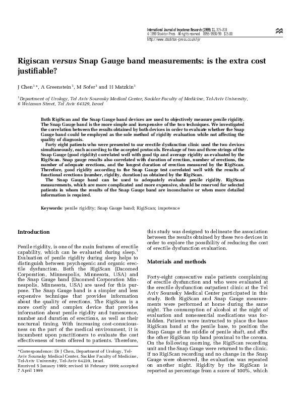 (PDF) Rigiscan versus Snap Gauge band measurements: is the extra cost ...