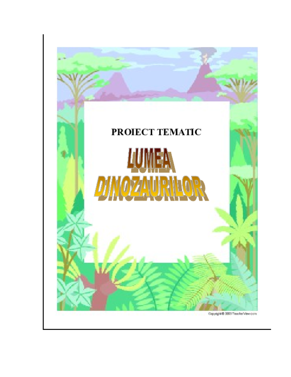 (DOC) PROIECT TEMATIC