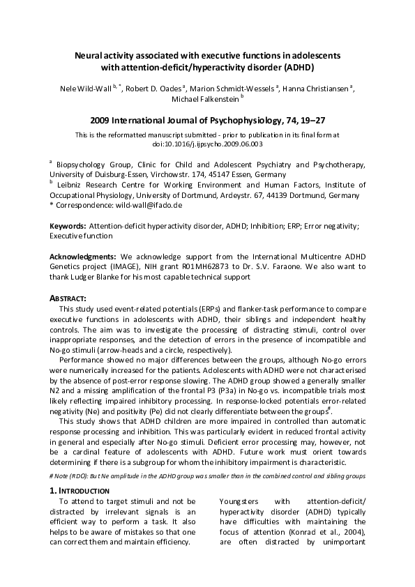 (PDF) Neural activity associated with executive functions in adolescents with attention-deficit ...