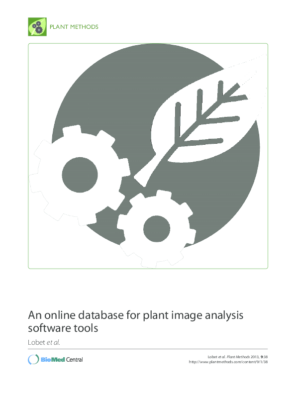 (PDF) An online database for plant image analysis software tools