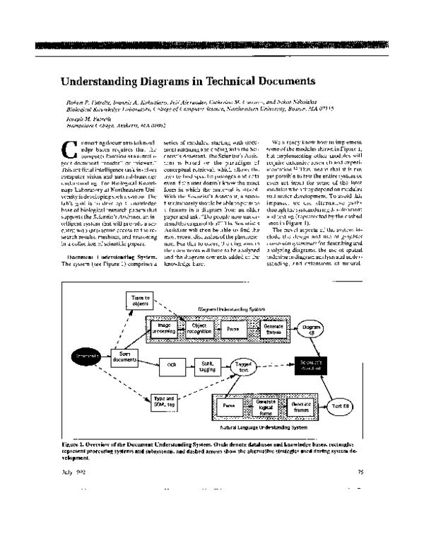 (PDF) Understanding diagrams in technical documents