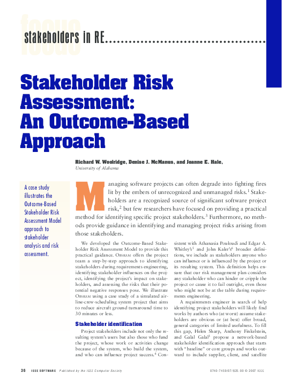 outcome based approach