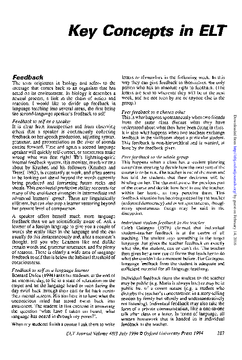 (PDF) Key concepts in ELT