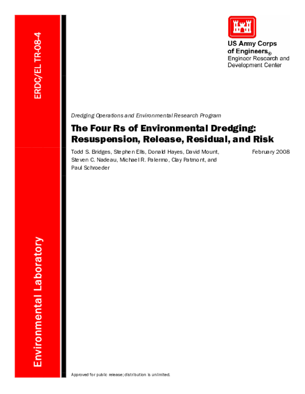 (PDF) the four rs of Environmental dredging: resuspension, release ...