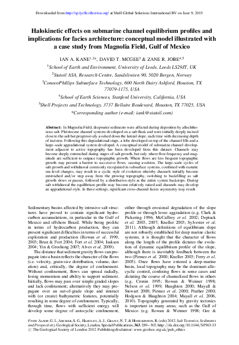 (PDF) Halokinetic effects on submarine channel equilibrium profiles and ...