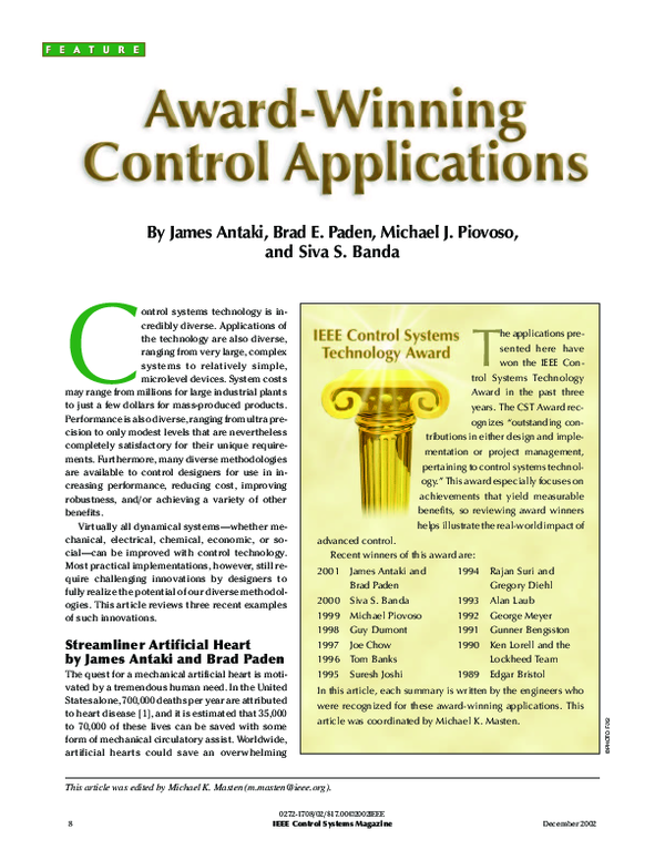 (PDF) Award-winning control applications | Michael Piovoso - Academia.edu