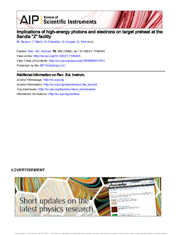 Implications of high-energy photons and electrons on target preheat at ...