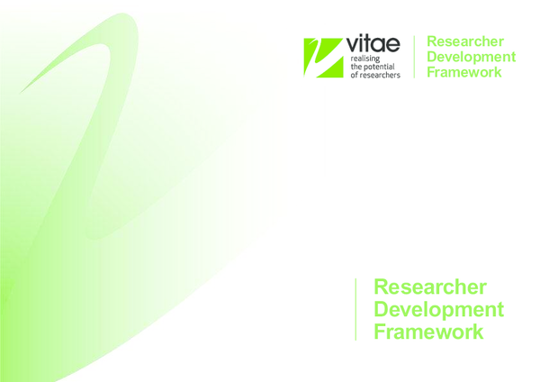 (PDF) Researcher Development Framework Researcher Development Framework