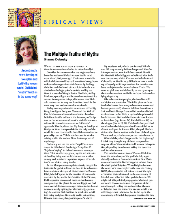 (PDF) The Multiple Truths of Myths