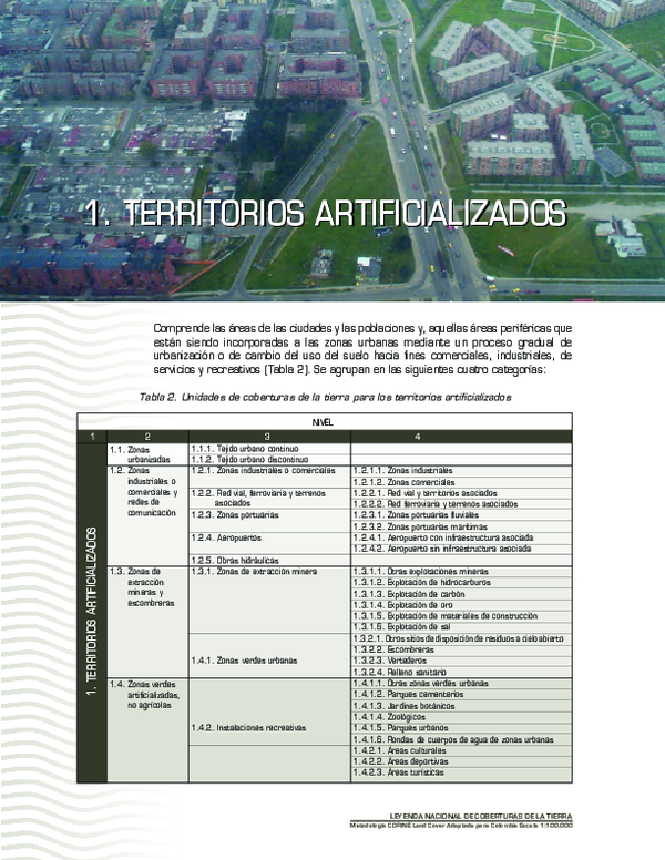 (PDF) LEYENDA NACIONAL DE COBERTURAS DE LA TIERRA