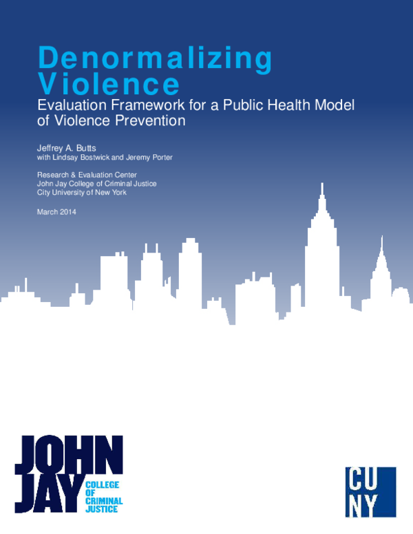 (PDF) Denormalizing Violence: Evaluation Framework for a Public Health ...