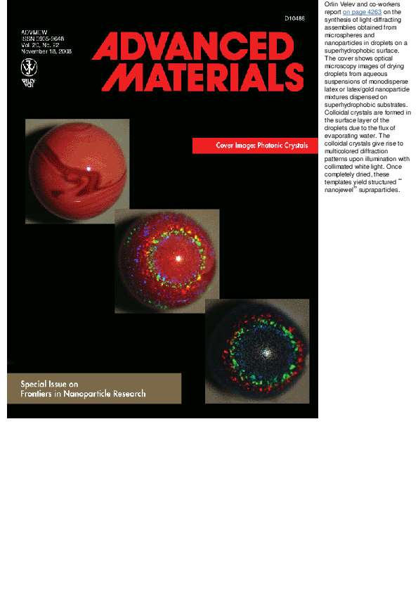 (PDF) Cover of Advanced Materials | Vinayak Rastogi - Academia.edu