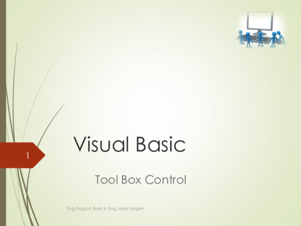 (PDF) Visual Basic Tool Box Control 1 Content of LAB 2