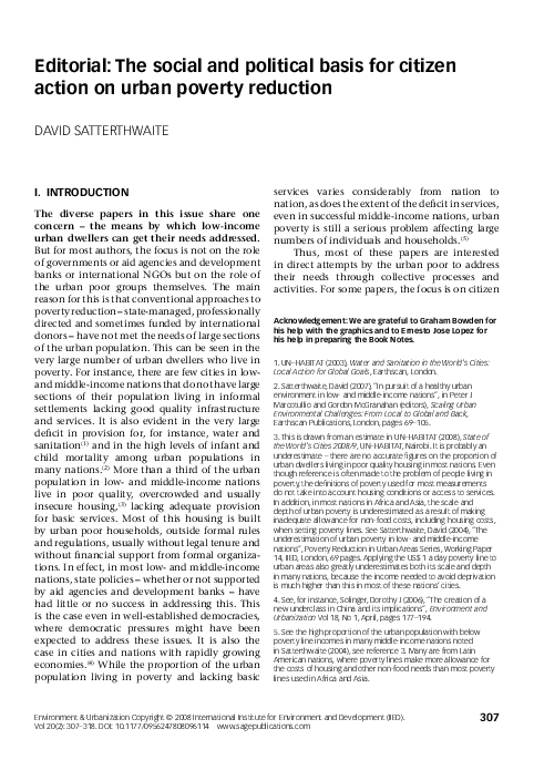 (PDF) Editorial: The social and political basis for citizen action on ...