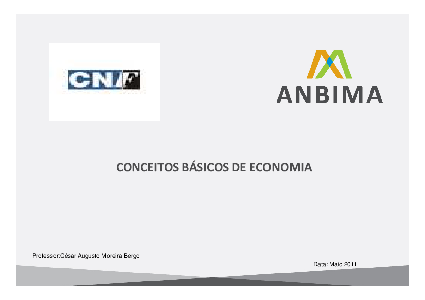 (PDF) CONCEITOS BÁSICOS DE ECONOMIA