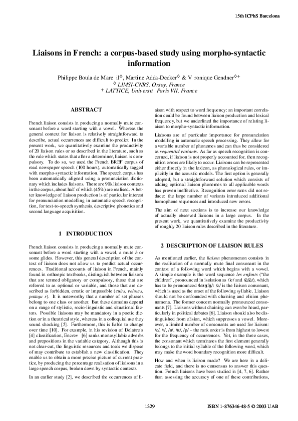 Corpus et Dissertation Plan 1ère Français