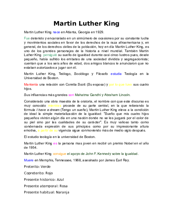 (DOC) Martin Luther King