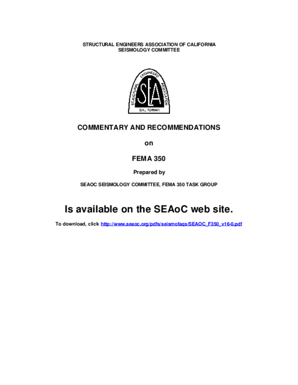 (PDF) STRUCTURAL ENGINEERS ASSOCIATION OF CALIFORNIA SEISMOLOGY ...