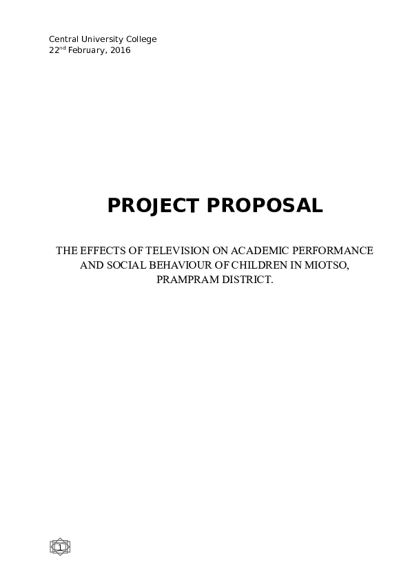(DOC) Project Proposal
