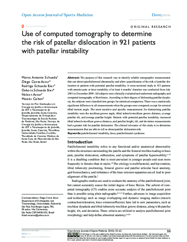 (PDF) Galeazzi’s modified technique for recurrent patella dislocation ...