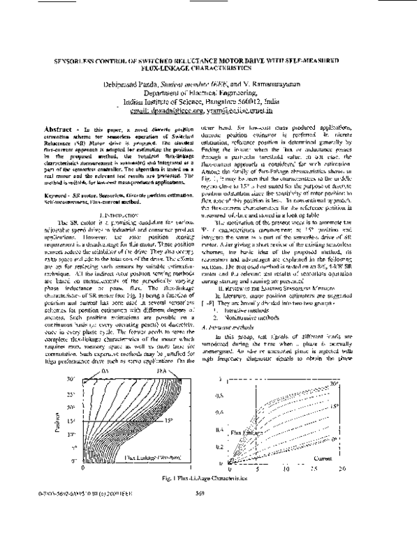 Pdf Sensorless Control Of Switched Reluctance Motor Based On Fractional Step Freewheeling Methods
