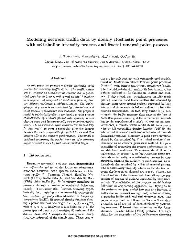 (PDF) Modeling network traffic data by doubly stochastic point processes with self-similar ...