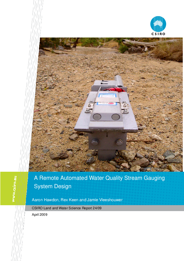 (PDF) A remote automated water quality stream gauging system design