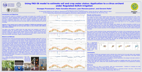 (PPT) Using FAO-56 model to estimate soil and crop water status ...