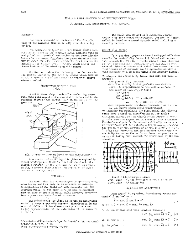 (PDF) Finite element analysis of an electromagnetic brake