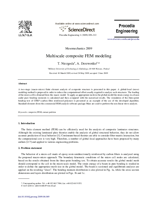(PDF) Multiscale composite FEM modeling