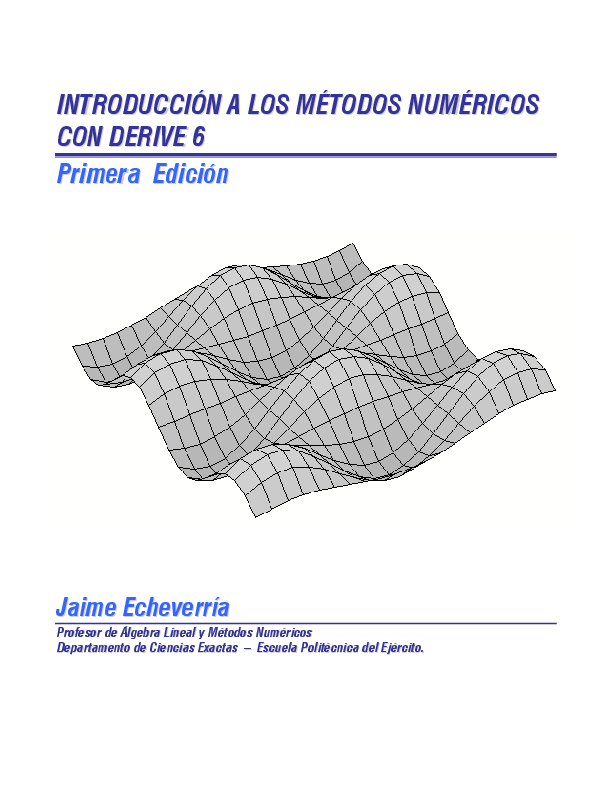 (PDF) Introduccion a Los Metodos Numericos Con Derive 6