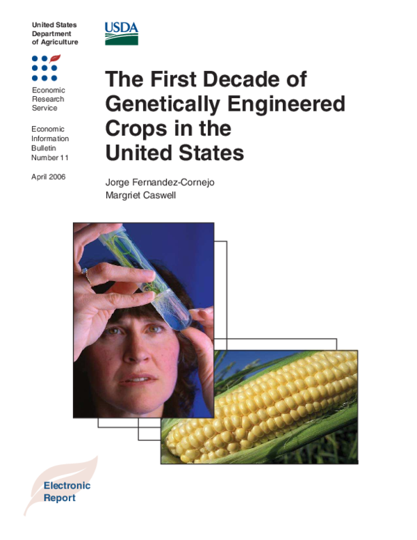 (PDF) First decade of genetically engineered crops in the United States