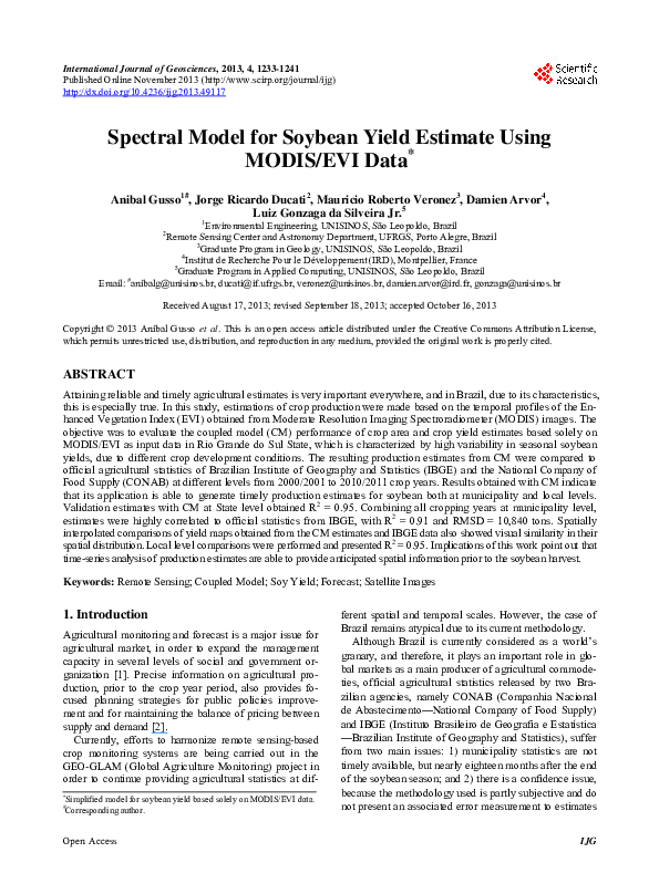 Indice de végétation MODIS