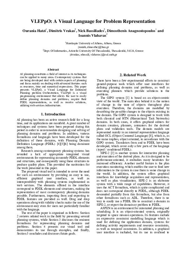(PDF) VLEPpO: A visual language for problem representation