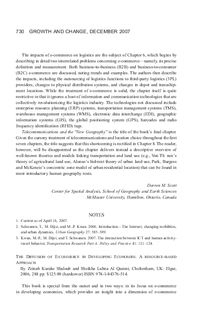 (PDF) The Diffusion of E-commerce in Developing Economies: A resource-based Approach - By Zeinab ...