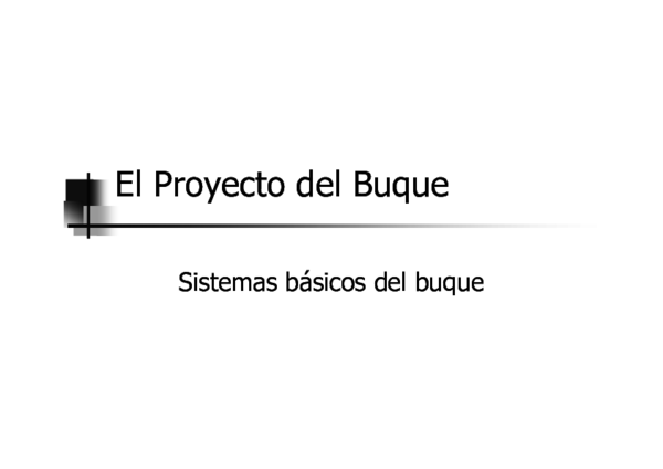 (PDF) El Proyecto del Buque Sistemas básicos del buque