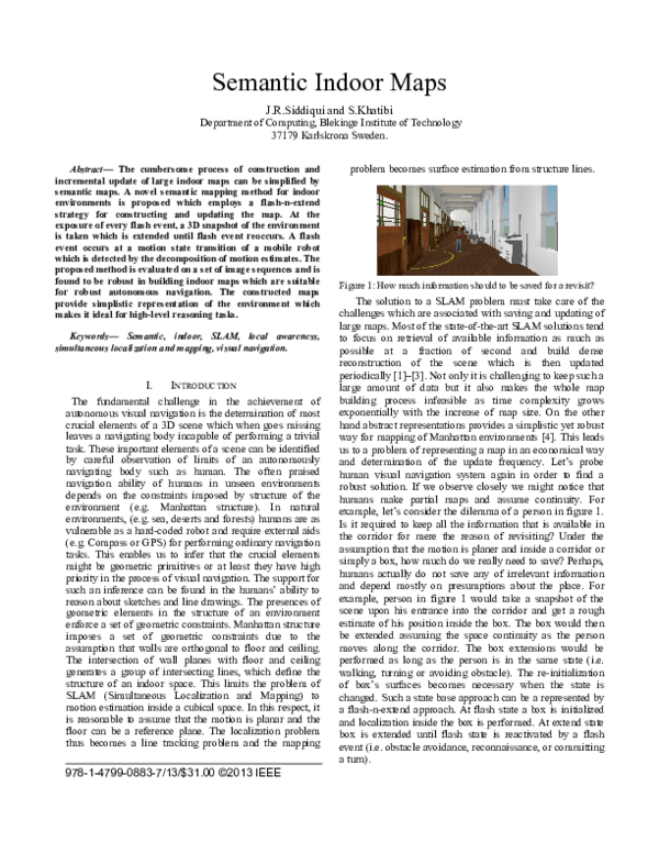 (PDF) Semantic indoor maps
