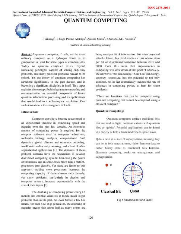 (PDF) QUANTUM COMPUTING