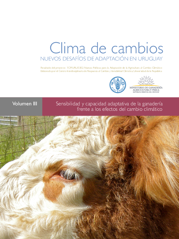 (PDF) Clima de cambios. Nuevos desafíos de adaptación en Uruguay. Vol III. Sensibilidad y ...