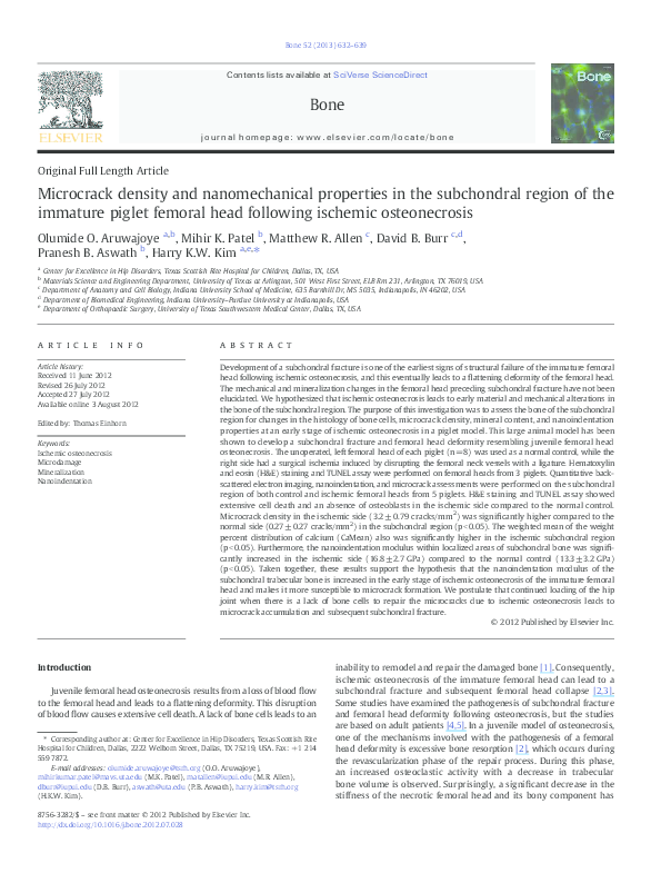 (PDF) Microcrack density and nanomechanical properties in the ...