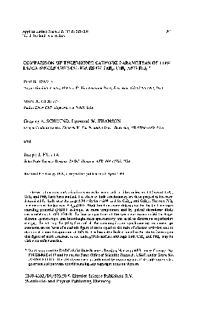(PDF) Comparison of thermionic cathode parameters of low index single ...