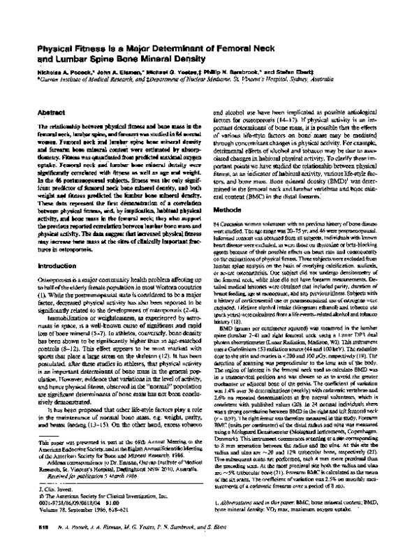 (PDF) Physical fitness is a major determinant of femoral neck and ...