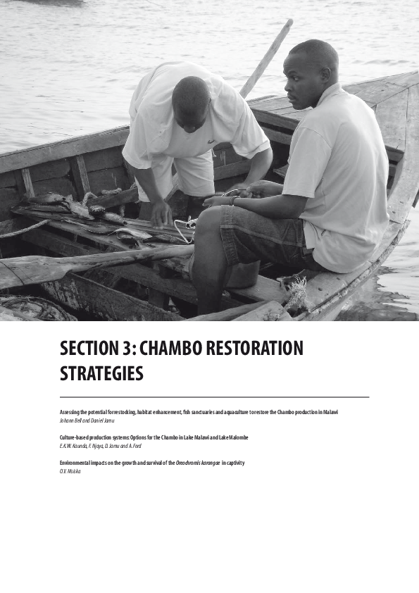 (PDF) Assessing the potential for restocking, habitat enhancement fish ...