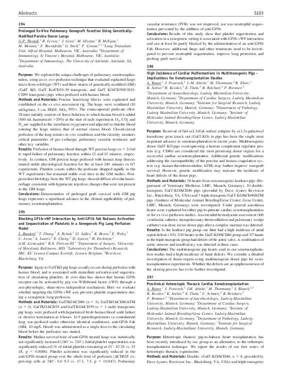 (PDF) 295 Blocking GP1b-vWF Interaction by Anti-GP1b Fab Reduces ...