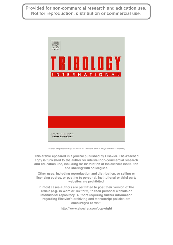 (PDF) An exact analytical solution of the Reynolds equation for the ...