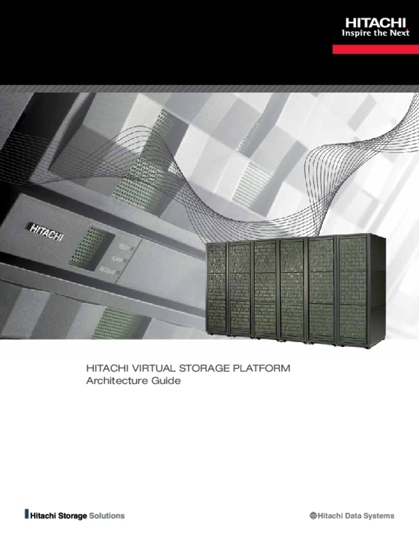 (PDF) HITACHI VIRTUAL STORAGE PLATFORM Architecture Guide
