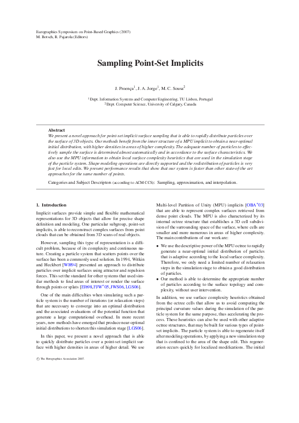 (PDF) Sampling point-set implicits