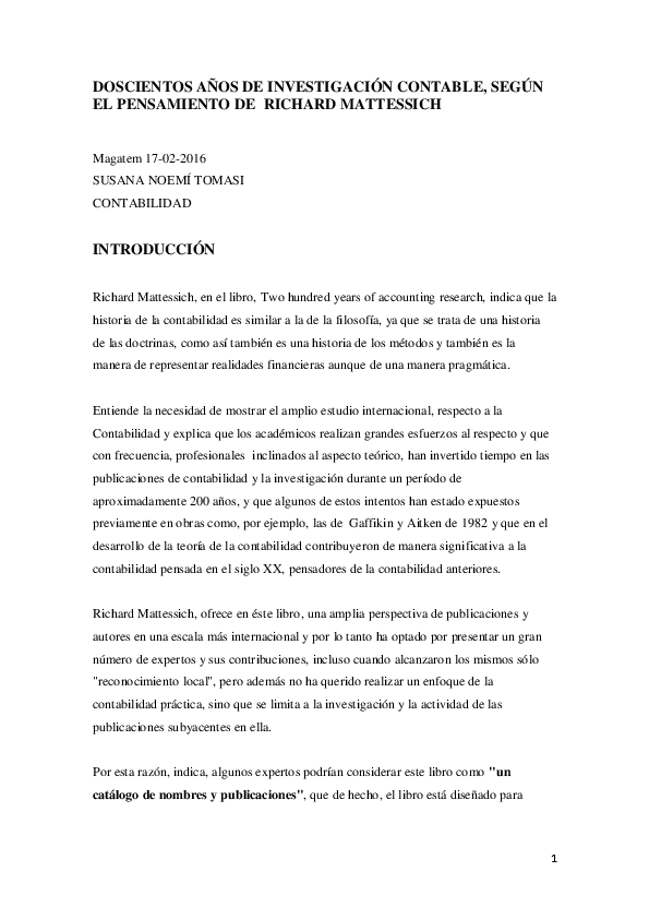 (PDF) DOSCIENTOS AÑOS DE INVESTIGACIÓN CONTABLE, SEGÚN EL PENSAMIENTO ...
