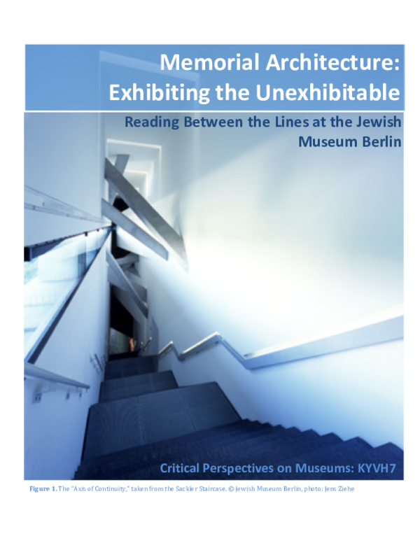 (PDF) Reading Between the Lines at the Jewish Museum Berlin Memorial ...